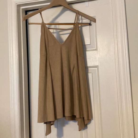 Aiden Y | Tops | Beige Light Camel Tank | Poshmark